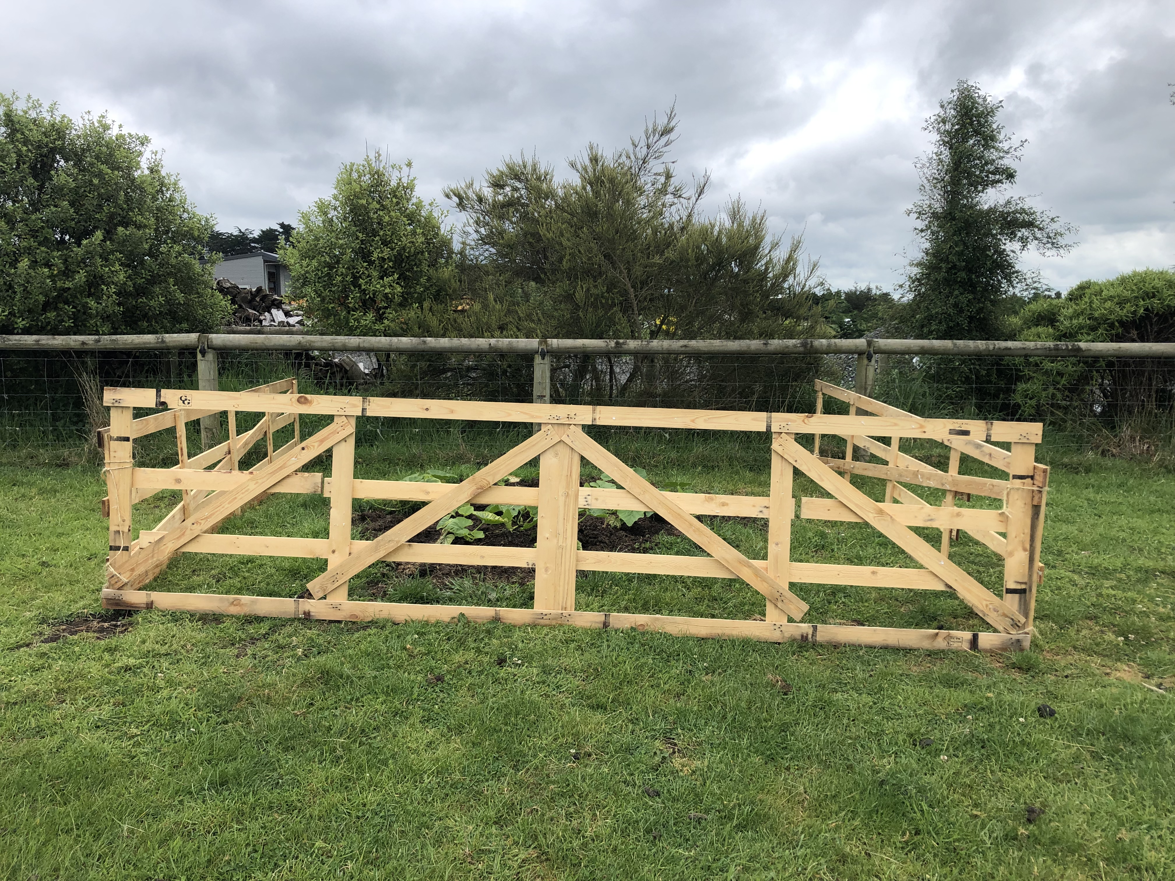 Pumpkin patch fencing