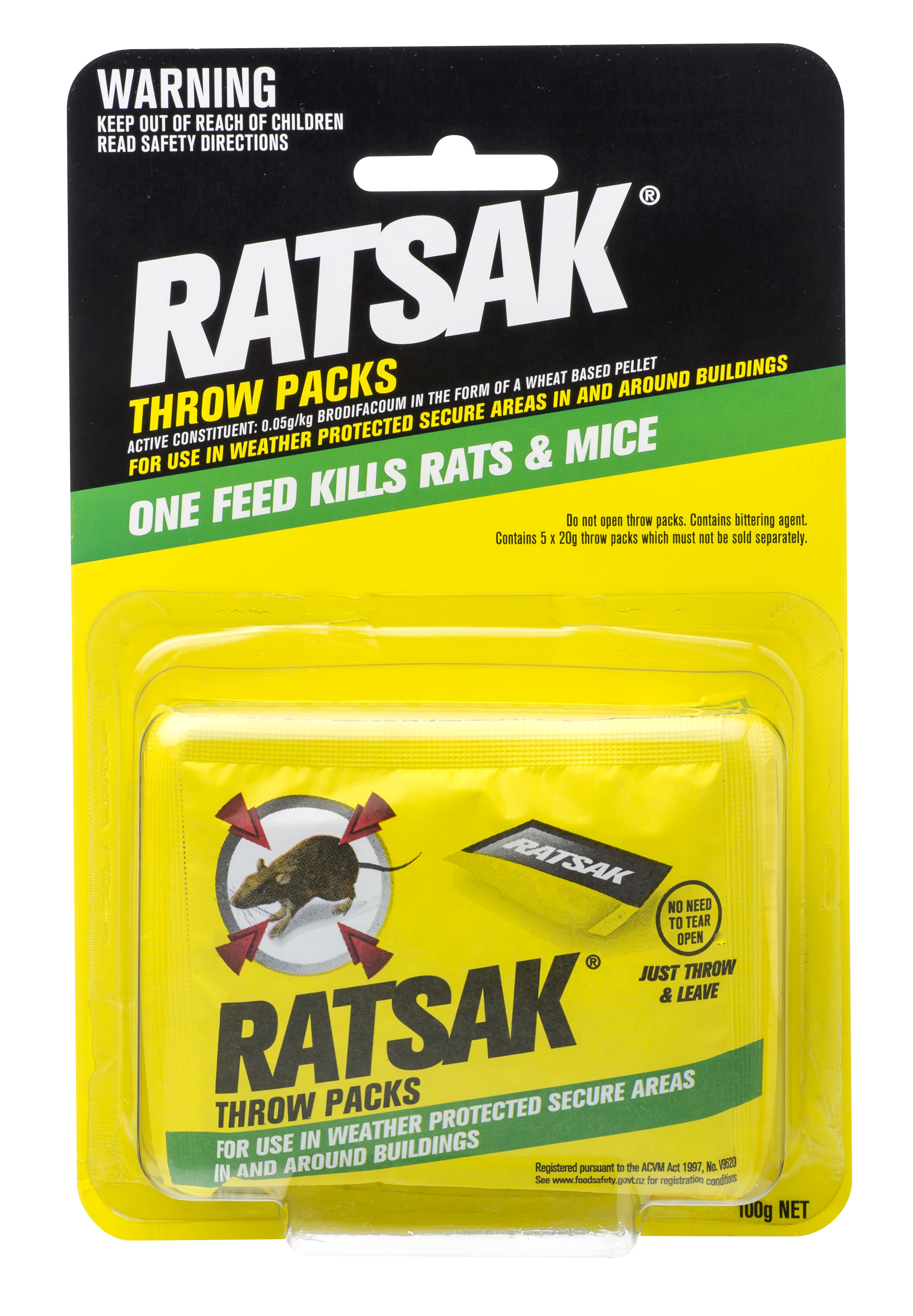 RATSAK Throw Packs
